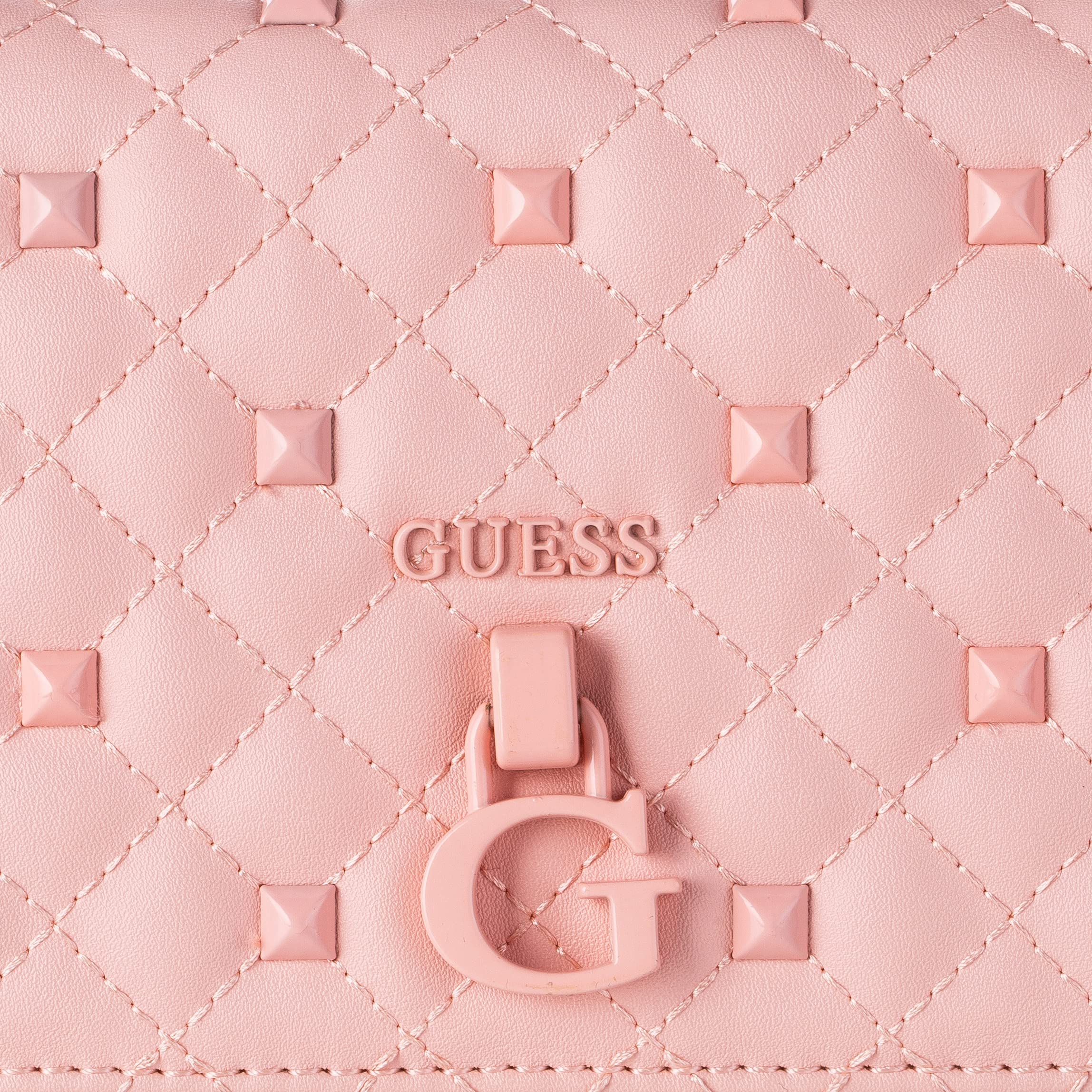 GUESS Rue Rose Mini Crossbody Flap Peach One Size