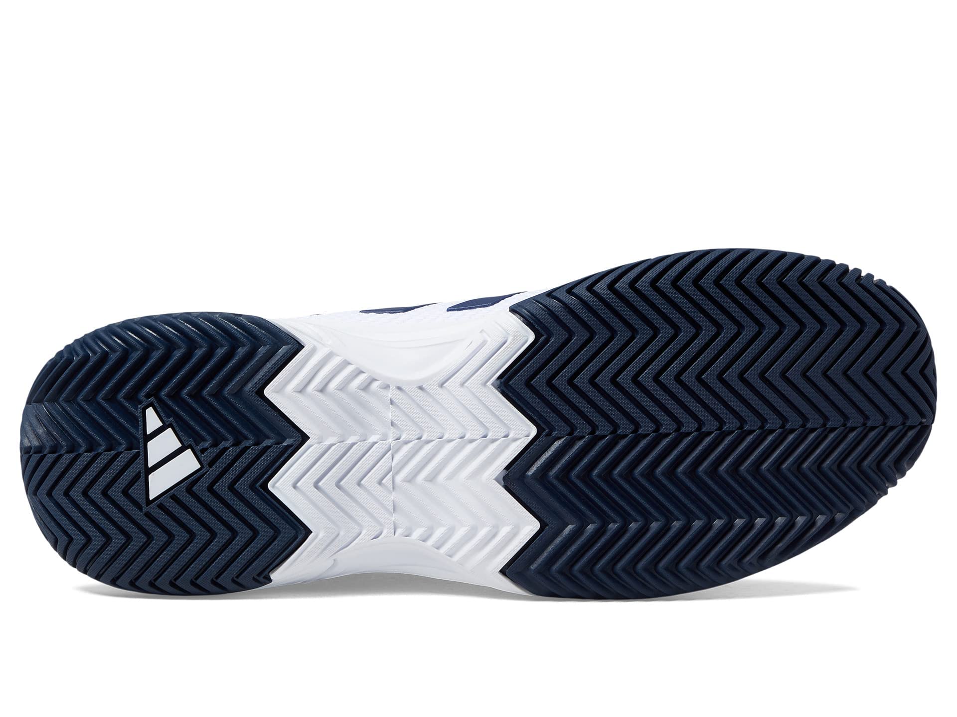 adidas Men's GameCourt 2 Tennis Shoe, White/Team Navy Blue/White, 9