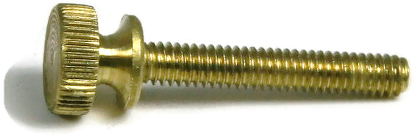 Knurled Head Thumb Screws - Solid Brass Machine Screws 1/4"-20 x 1/2 inch Qty 25