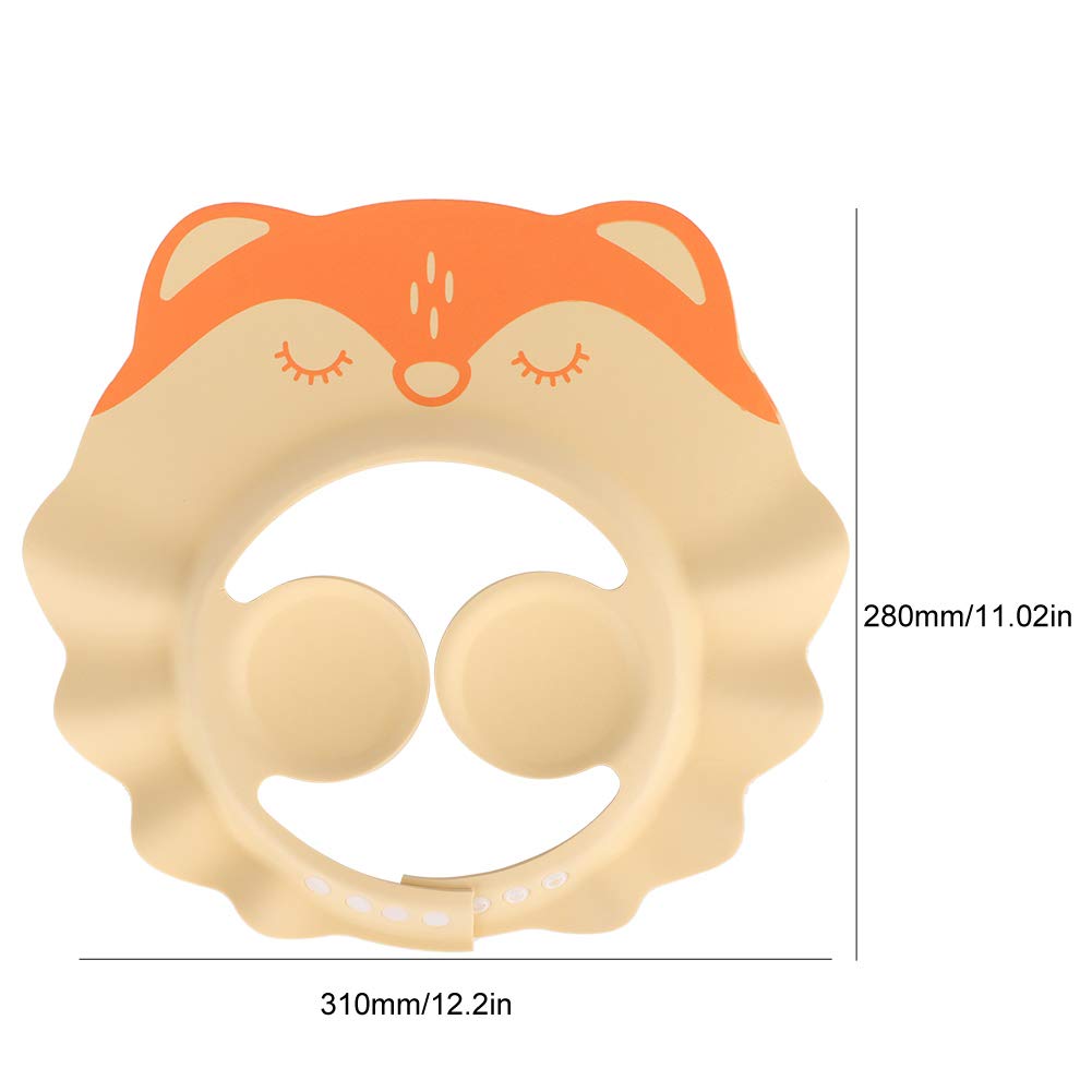 Adjustable Baby Shower Cap Waterproof Shampoo hat for Children Toddler Girls Boys Protecting ears eyes Silicone Bathing Crown.