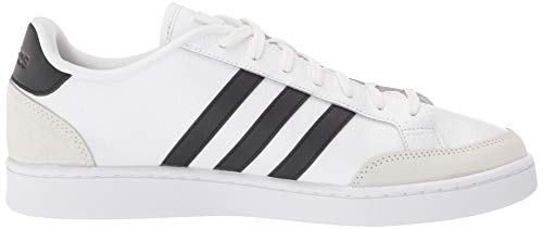 adidas Men's Grand Court SE Tennis Shoe, White/Black/Orbit Grey, 9