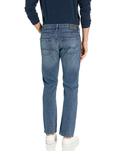 Dickies Men's Regular Straight 5-Pocket Jean, Medium Wash Stretch Indigo, 32Wx34L