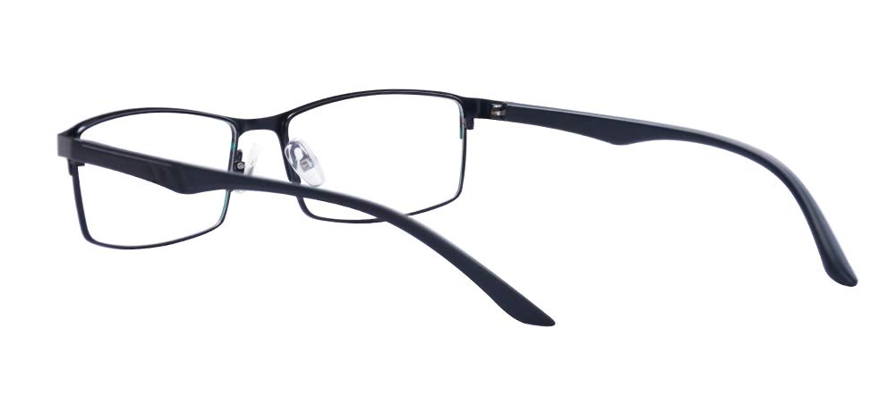 ALWAYSUV Retro Black TR90 Full Frame Nearsighted Myopia Shortsighted Glasses Transparent Lens Distance Glasses For Women/Men (Black, -1.00, x)
