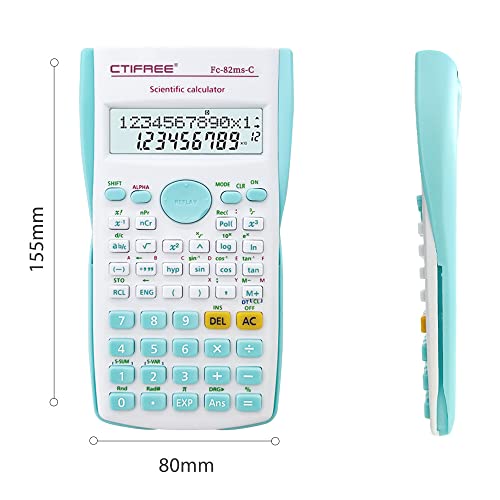 Colorful Scientific Calculator,Scientific Calculator with Cute Design for School and Business (Purple)