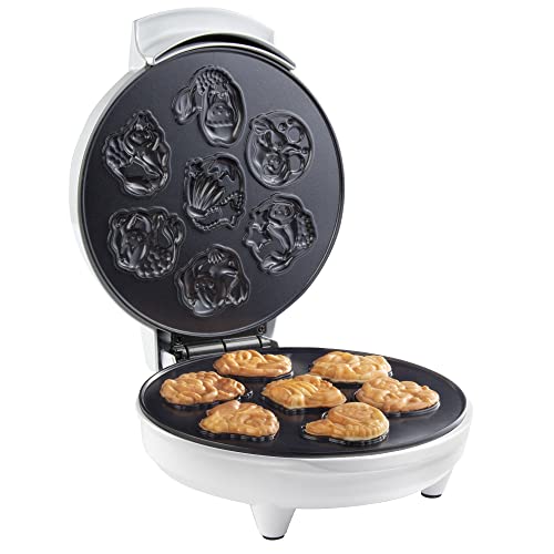 Mermaid Waffle Maker, Fun Easter Gift for Kids- Create 7 Different Mermaid Shaped Waffles in Minutes - A Fun, Cool Under the Sea Breakfast for Kids & Adults- Electric Nonstick Waffler Iron Ocean Theme