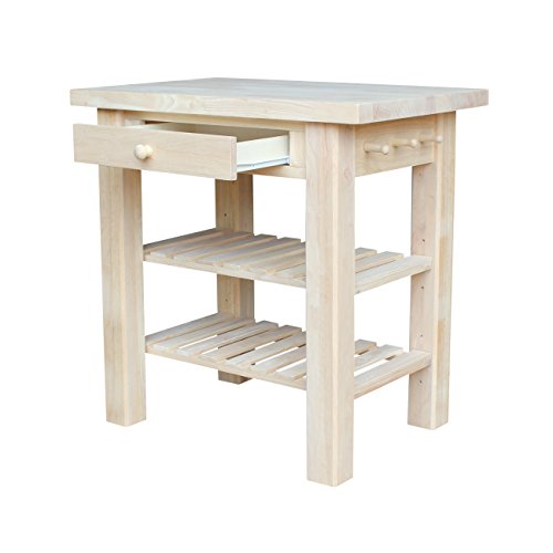International Concepts Kitchen Island, Unfinished