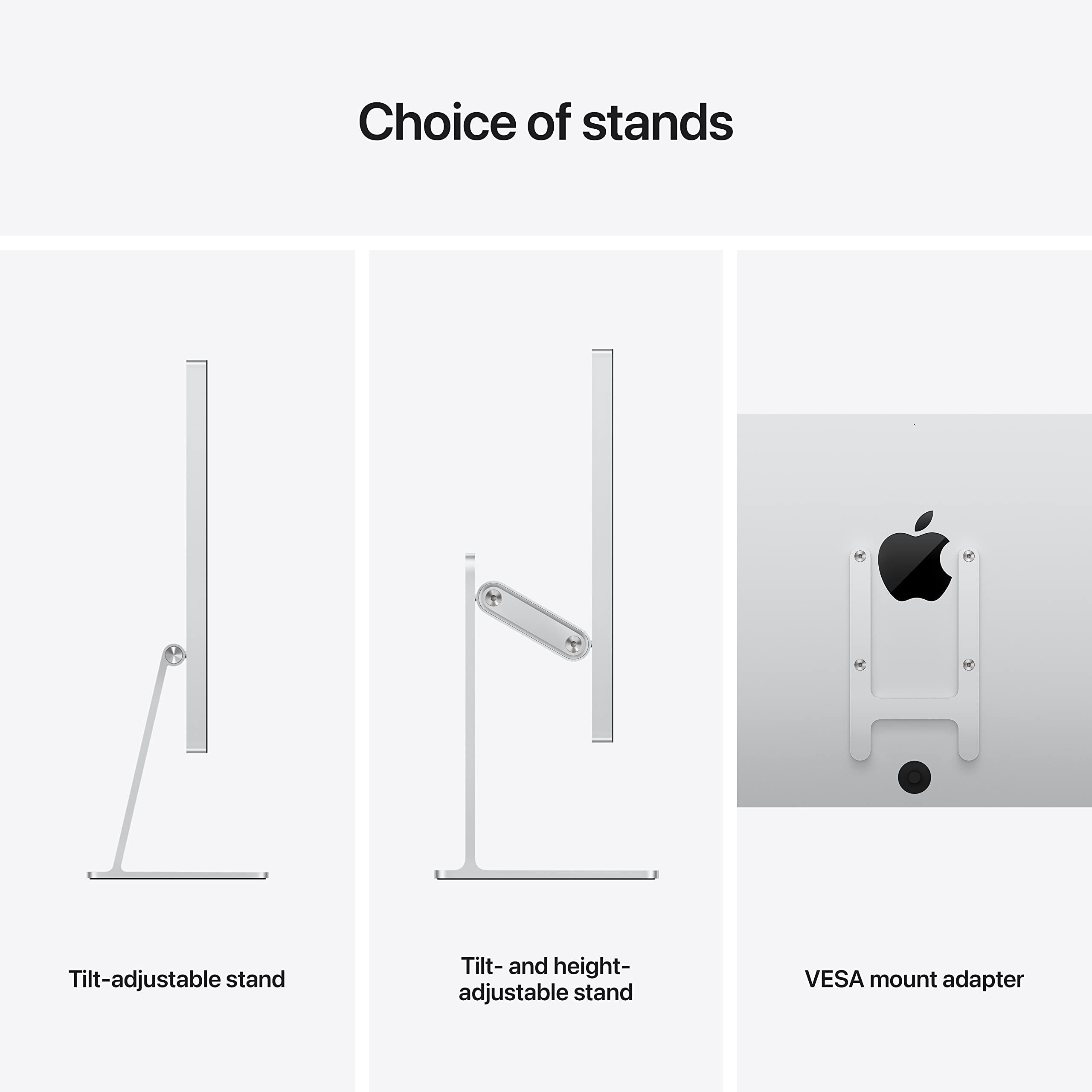 Apple 27 Inches Studio Display - Standard Glass - Tilt-Adjustable Stand (Renewed)