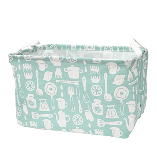 KOMBIUDA Storage Bin Container Decorative Storage Baskets Cloth Storage Bin Closet Book Basket Sundries Organizer Storage Container Sundries Basket Storage Box Fabric Laundry Basket