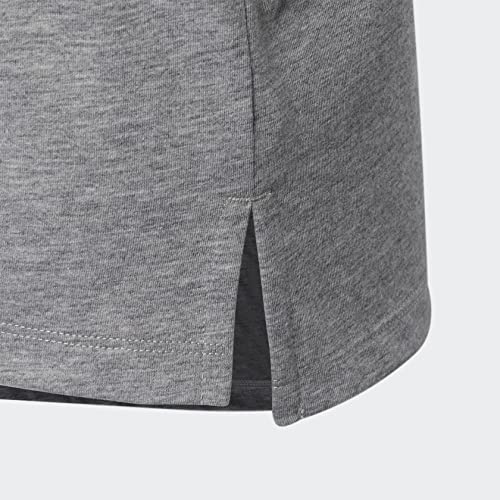 adidas Girls' Long Sleeve Vent Graphic Tee, Medium Grey Heather, 5