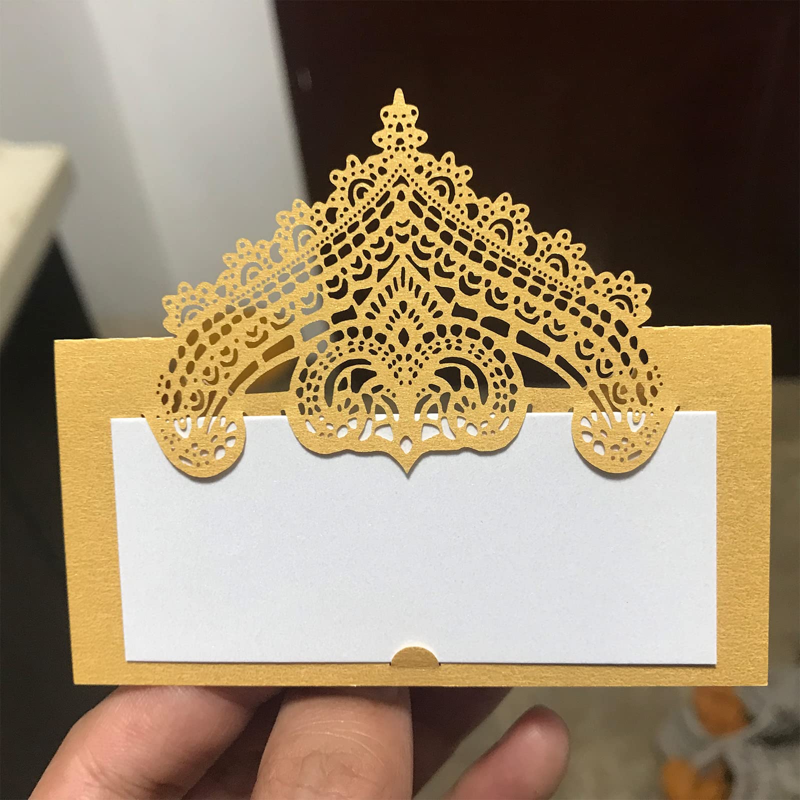 QI XIN 100Pcs Place Cards for Table Setting Decor Name Cards Tend Cards for Wedding Banquets Dinner Parties Bridal Shower