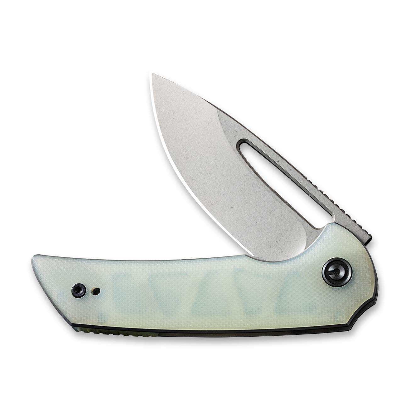 CIVIVI Odium Small Folding Knife –2.65" Stonewashed D2 blade, G10 Handle, Ball Bearings Pivot, Flipper Opening Knife with Reversible Deep Carry Clip C2010F (Natural)