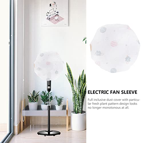 TOPBATHY Fan Dust Cover Washable Electric Fan Cover Plant Pattern for Pedestal Fan Floor Fan Table Fan Wall Fan Decoration