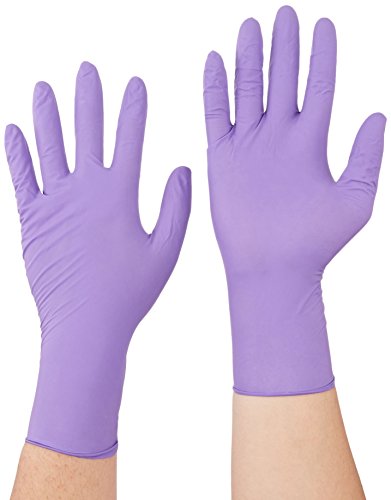 Kimberly Clark Safety 50603 Safeskin Nitrile-Xtra Exam Gloves, 12" Length, Large, Purple (Pack of 50)