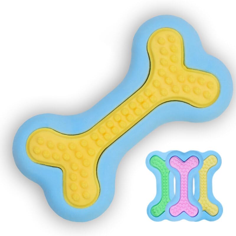 Rubber Toy for Puppy Teeth Cleaning - Interactive, Lightweight and Durable Pet Dental Health Chew Toy