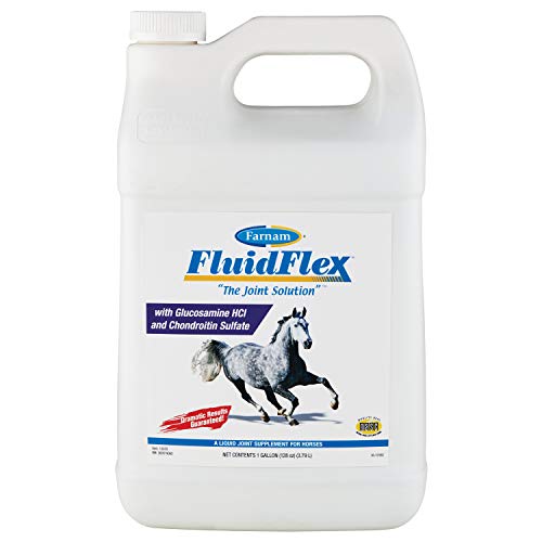 Farnam Fluidflex Liquid Joint Supplement for Horses, Helps Maintain Healthy Hip & Joint Function, 1 Gallon, 128 Ounces, 128 Day Supply