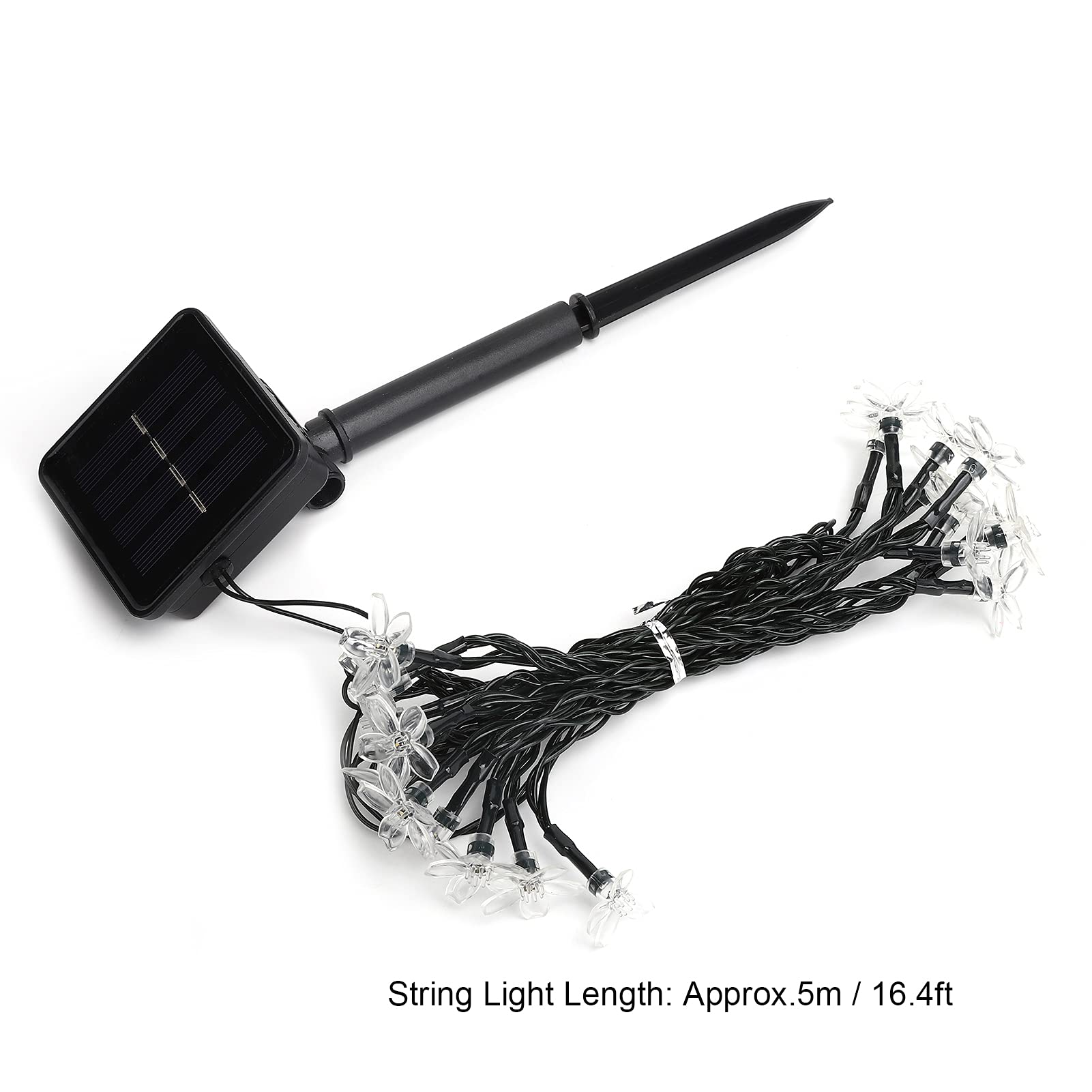 Snufeve String Lamp, Solar Fairy Lights Solar String Lights Tree Light Flowers Lights for Home Courtyard, Garden, Yard, Lawn, Terrace
