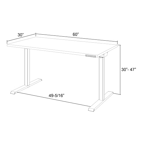 RealspaceĀ® Magellan Performance Electric Height-Adjustable Standing Desk, 60" W, Espresso
