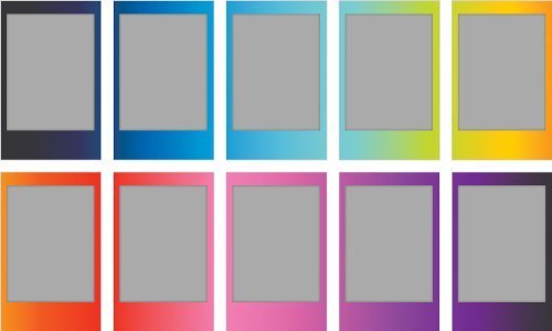 Fujifilm InstaX Mini Instant Film Rainbow & Staind Glass & Candy Pop & Shiny Star Film -10 Sheets X 4 Assort Value Set