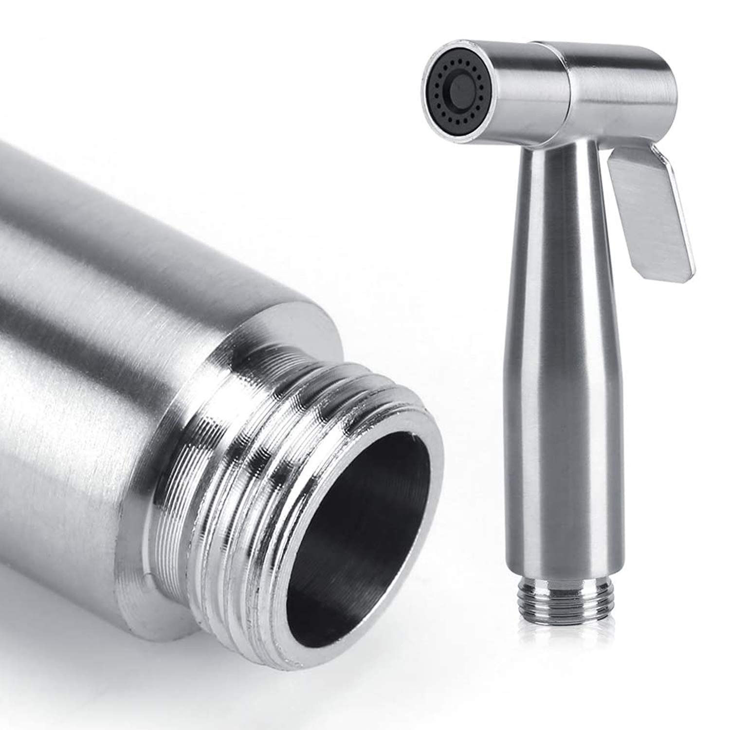 Bidet Sprayer Head, Stainless Steel Handheld Bidet Sprayer kit with Hook, Baby Cloth Diaper Sprayer, Easy to Install for Personal Hygiene and Bedpan WC Sprayer