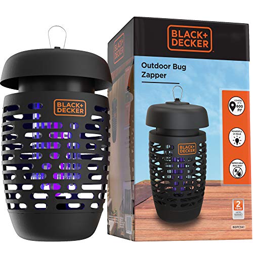 BLACK+DECKER Bug Zapper and Mosquito Repellent | Fly Trap Pest Control for All Insects, Including Flies, Gnats Indoor & Outdoor