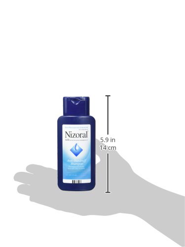 Nizoral A-D Anti-Dandruff Shampoo with Ketoconazole 1%, Dry Itchy Scalp Shampoo for Dandruff Control & Relief, 4 fl. oz
