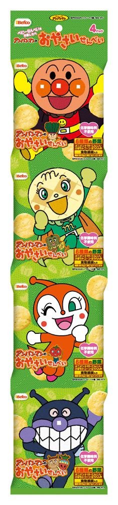 Kuriyama Beika 4P Anpanman of vegetables crackers 40gX12 bags
