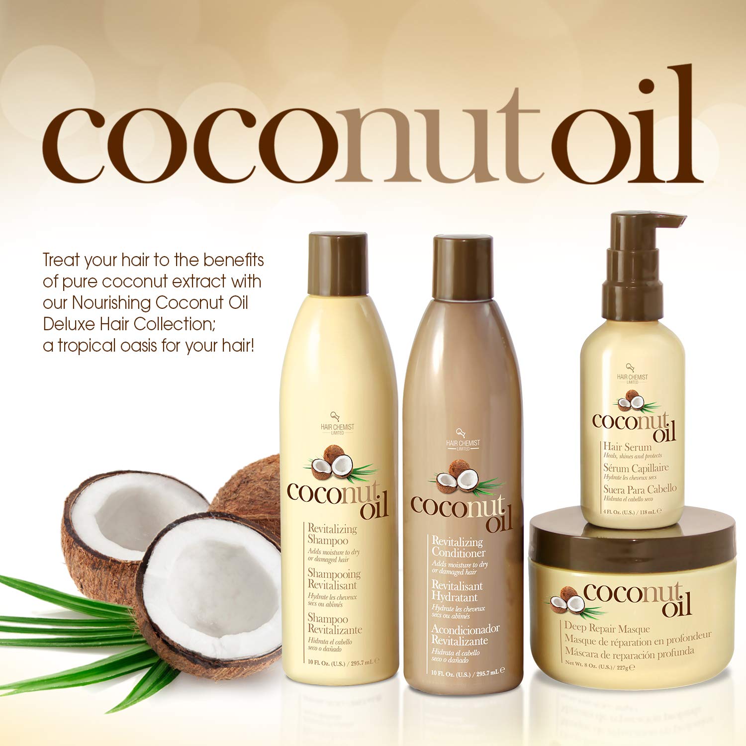 Hair Chemist Penultimate Coconut Hair Collection - Deluxe 5 Piece Set