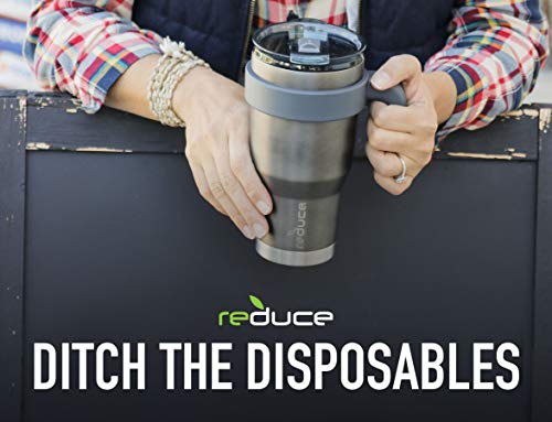 Reduce Cold 1 Handle for 30-34oz Stainless Steel Tumblers - Turn Your Tumbler into a Travel Mug - Ideal for On-The-Go Drinking - Dishwasher Safe, BPA Free - Designed for Reduce Drinkware Only