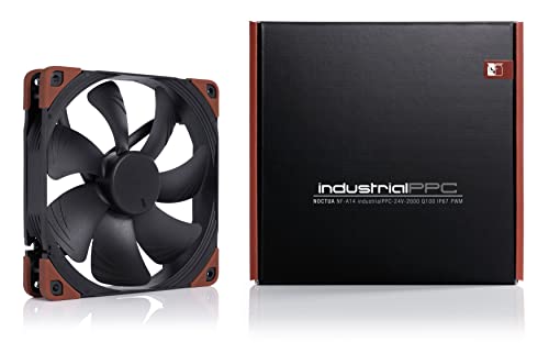 Noctua NF-A14 iPPC-24V-2000 Q100 IP67 PWM, Heavy Duty Cooling Fan, 4-Pin, 2000 RPM, 24V Version (140mm, Black)