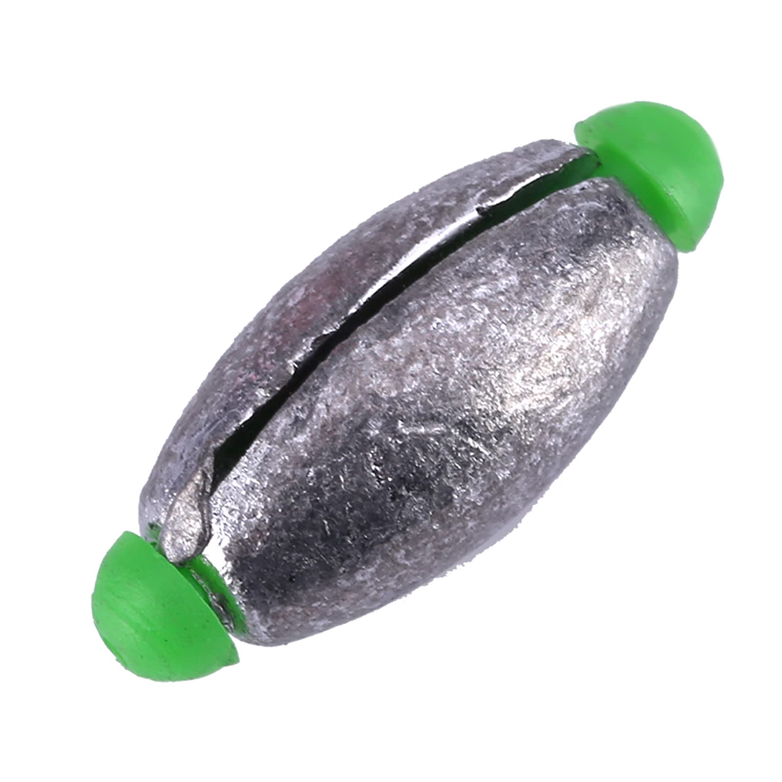Akozon Removable Split Sinkers, 10pcs 5 Sizes Shot Weights Durable Fishing Sinker Tackle Kits Protective