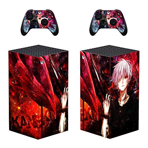 Ghost City Decals Stickers Full Set Faceplate Skin for X-box-One-Series X Protection Kit by KAJAL MANI