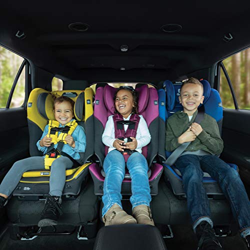 Diono Radian 3QX 4-in-1 Rear & Forward Facing Convertible Car Seat, Safe+ Engineering 3 Stage Infant Protection, 10 Years 1 Car Seat, Ultimate Protection, Slim Fit 3 Across, Red Cherry