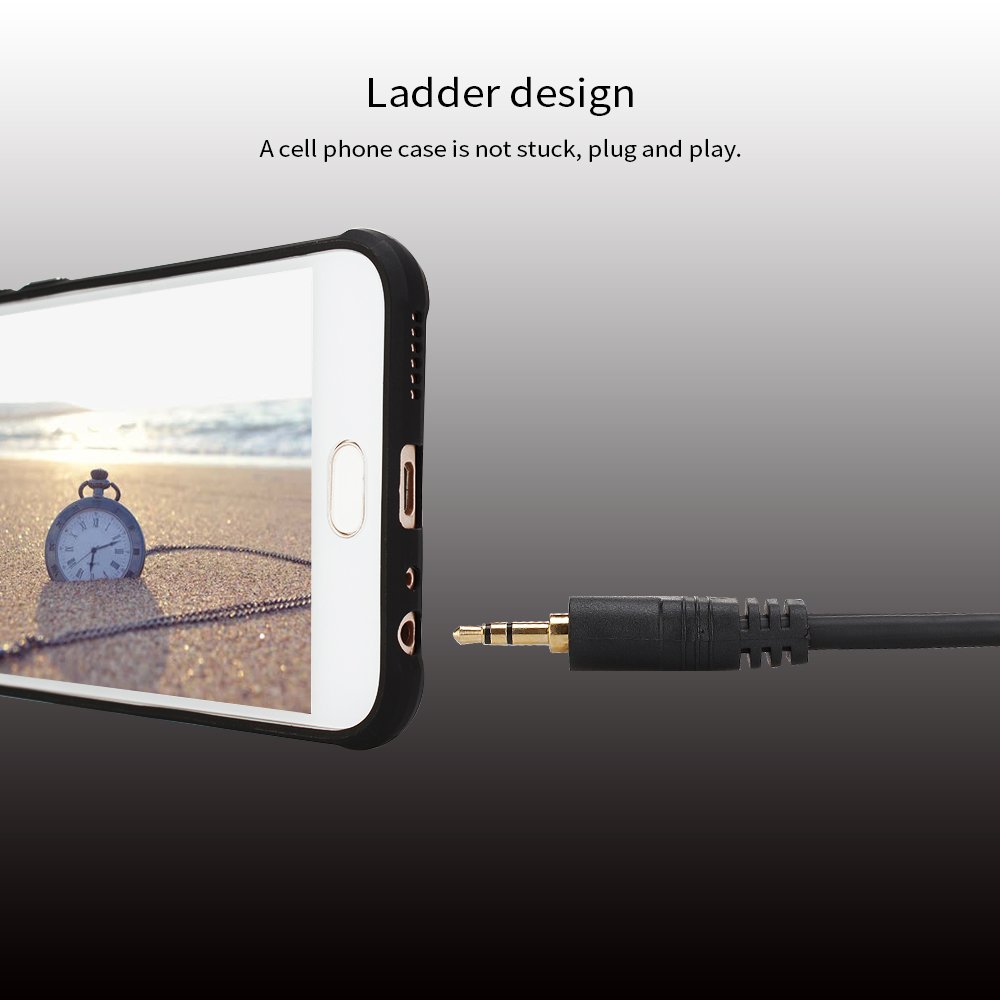 Kzeux 1/8 TRS to Dual 1/4 Audio Cable, 3.5mm TRS to 6.35mm Dual 1/4 TS Mono Y Splitter Audio Cable Adapter for SMA rtphone, Computer, Mixer, Amplifier Speaker, Home Stereo System (5FT)