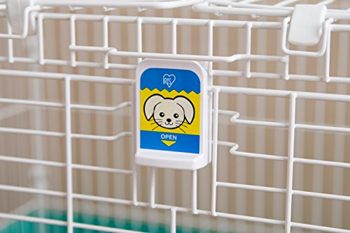 IRIS USA Medium Wire Animal House, Easy to Clean Cage with Wide Access Drop Down Door for Small-Sized Pets Animals Rabbits Guinea Pigs Rats, Green