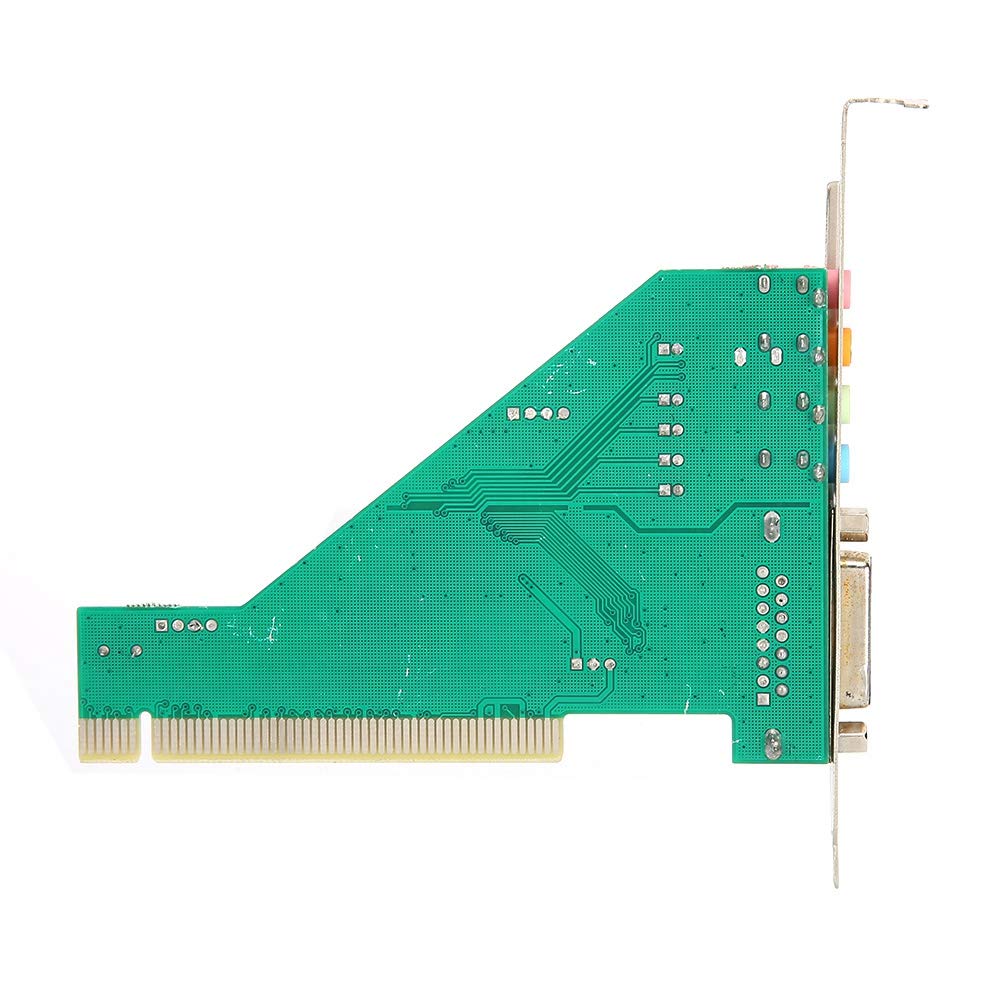Tonysa PCI Sound Card 4.1 Channel Computer Desktop Built-in Sound Card Internal Audio Card Stereo Surround CMI8738 Support Duplex Playback and Recording