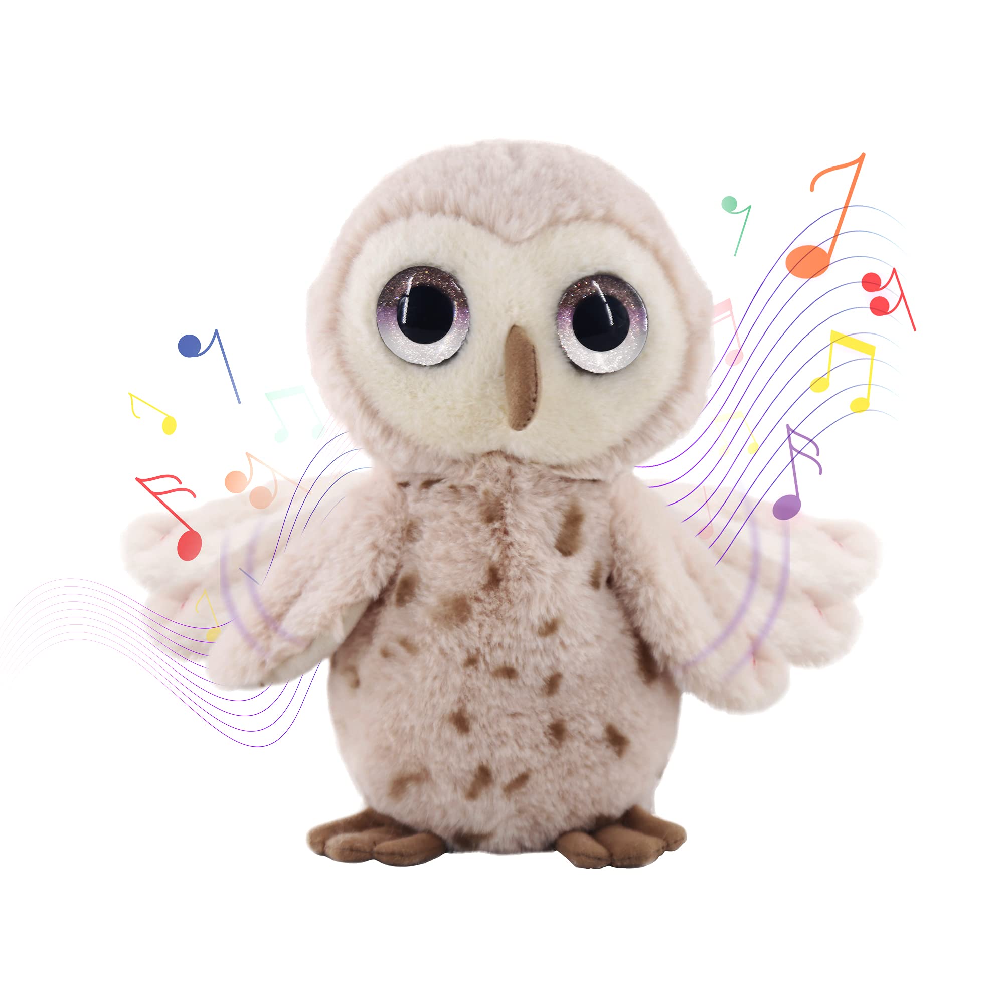 Dancing Owl Stuffed Live Animals Plush Toy - Interactive Toddler Toy - Singing Owl - Cute and Soft Stuffed Pets Alive Animal for Baby - Animated Stuffed Plush Live Pets Toy for Toddlers