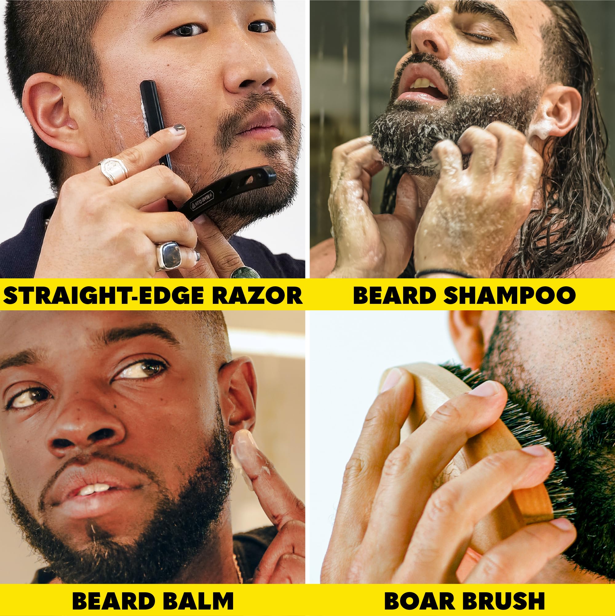 The Beard Club Mens Grooming Kit & PT45 Beard Trimmer for Men - Professional Cordless Electric Beard Hair & Moustache Trimmer, Straight Razor, Beard Shampoo, Balm, Beard Brush & Comb - Beard Kit Gift