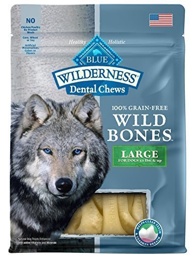 Blue Wilderness Grain Free Wild Bones Dental Chews (2 Pack) - Large