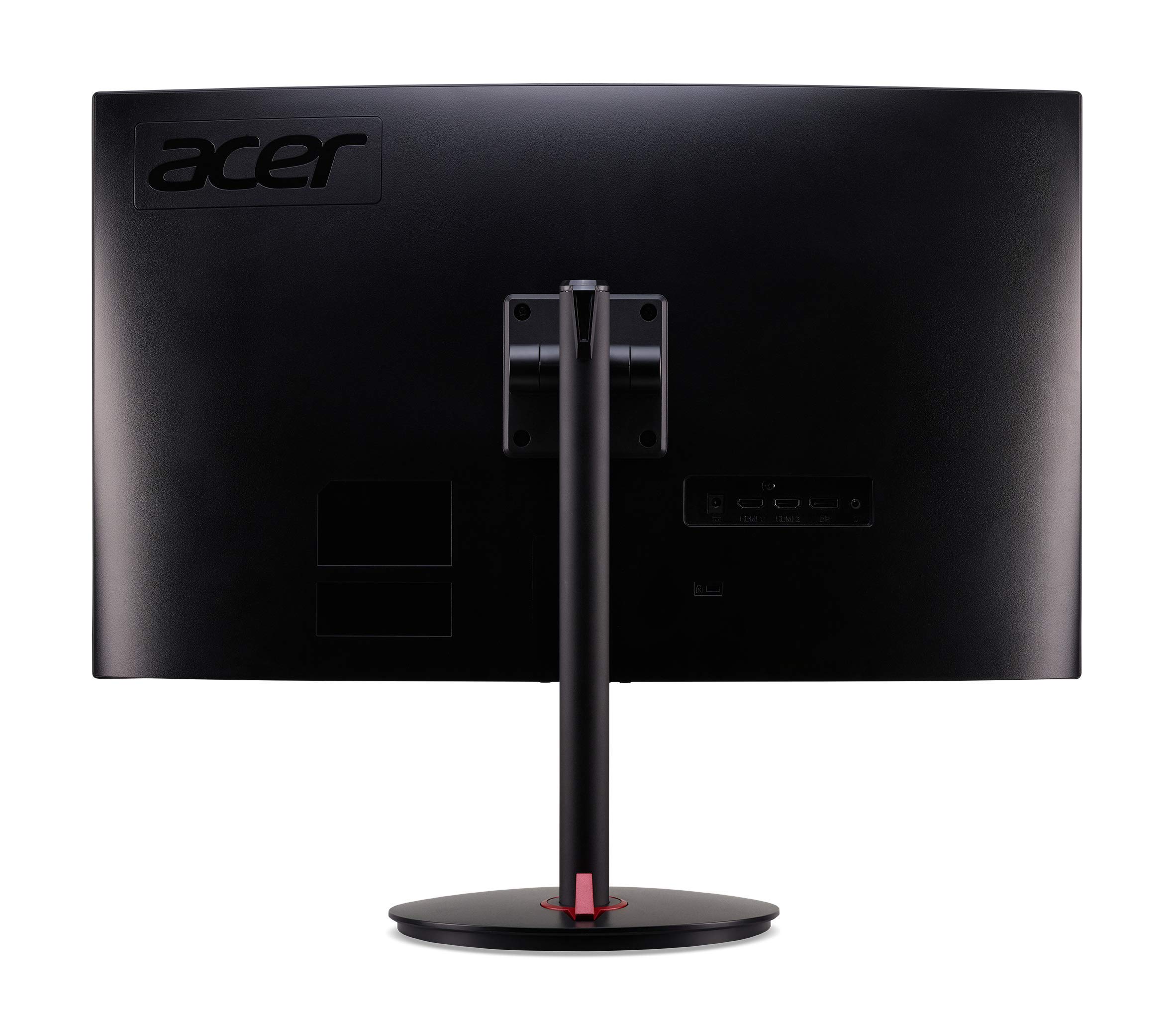 Acer Nitro XZ270U Pbmiiphx 27"" 1500R Curved WQHD (2560 x 1440) VA Zero-Frame Gaming Monitor with Adaptive-Sync Technology, 165Hz Refresh Rate, 1ms VRB, (Display Port & 2 x HDMI Ports), Black