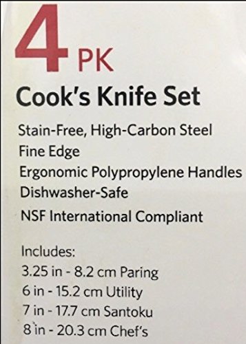 Tramontina ProLine 4 Pk Cook's Knife Set