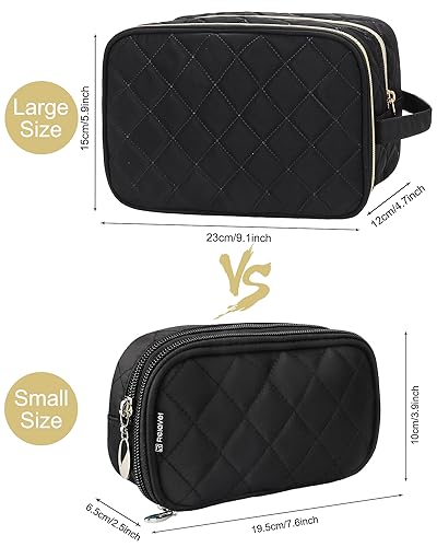 MONSTINA Makeup Bag for Women,Two layer Pouch Bag