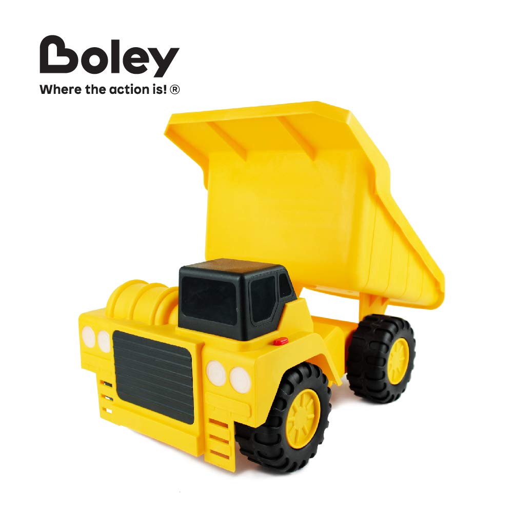 Boley Large Jumbo Dump Truck Construction Vehicle - Button Activated Lights and Sounds Construction Toy with Moveable Load Container - Perfect Car Truck Toy for Kids, Children, Toddlers