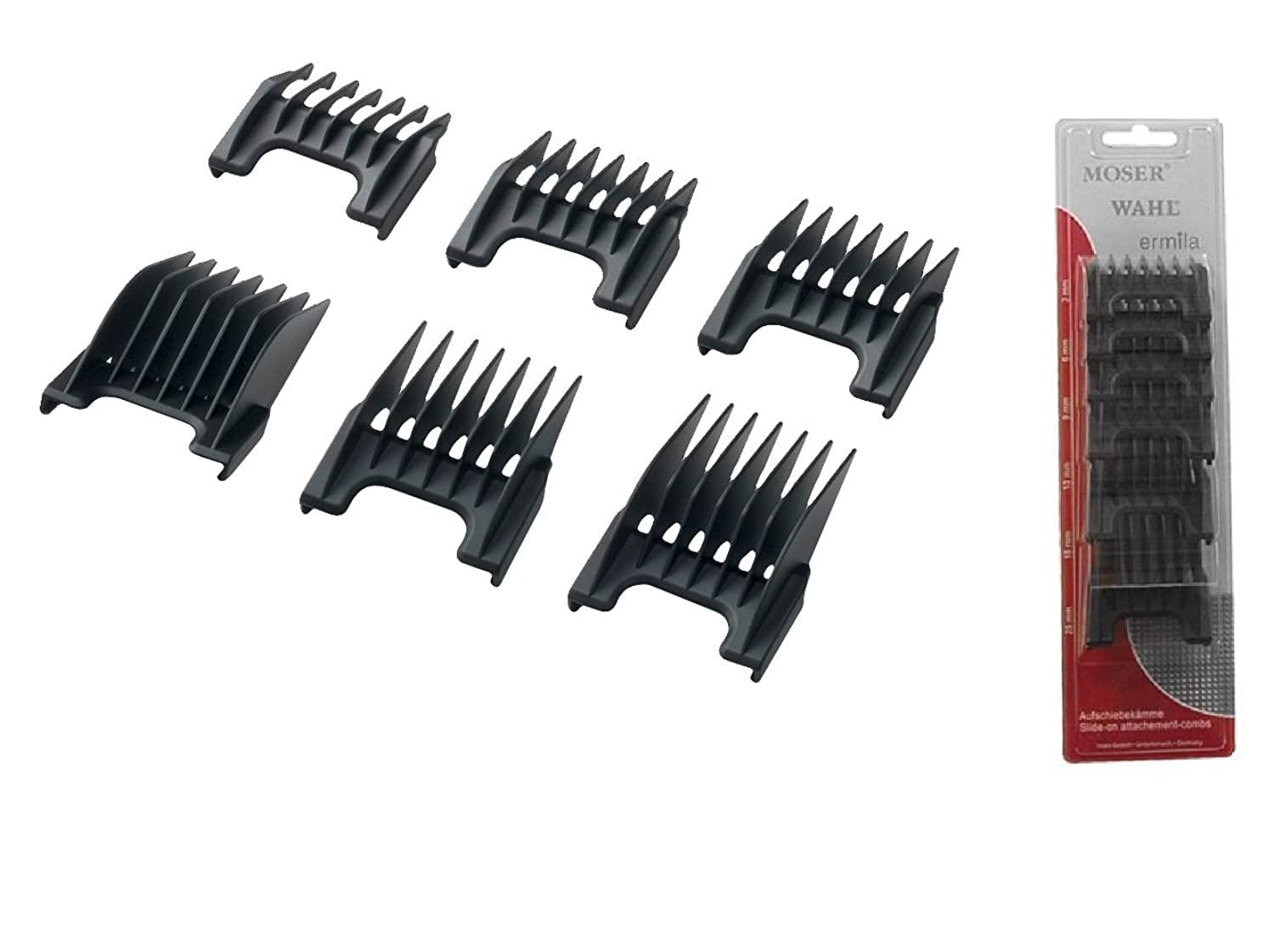 Moser Attachment Combs FOR-1888-1884-1871-1854-1872-1873-1661-1660-1230 (3mm-25mm Pack)