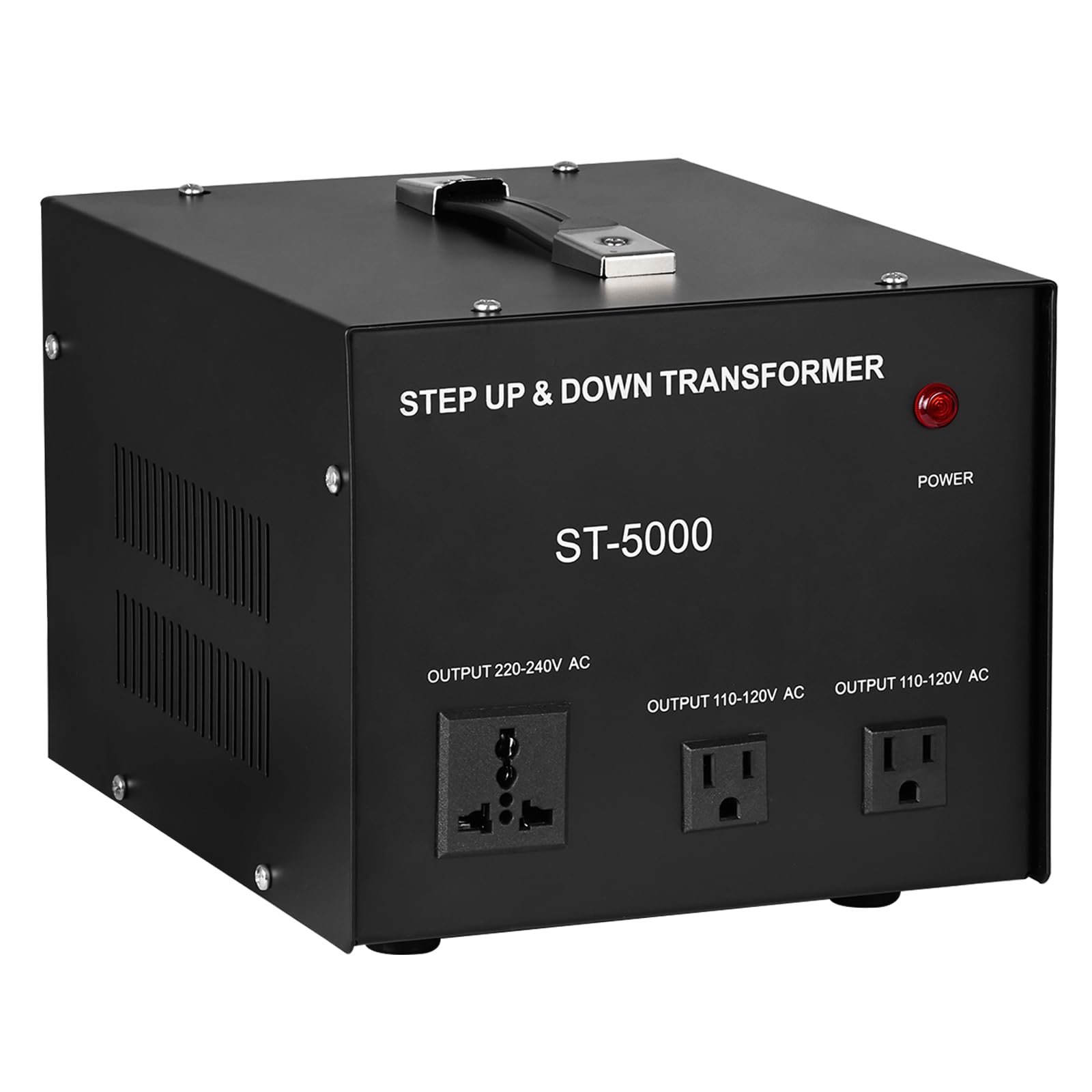 Yaeccc Voltage Converter Transformer, Step Up/Down (220V to 110V, 110V to 220V) - Efficient Power Conversion for International Travel and Home Use (5000W)