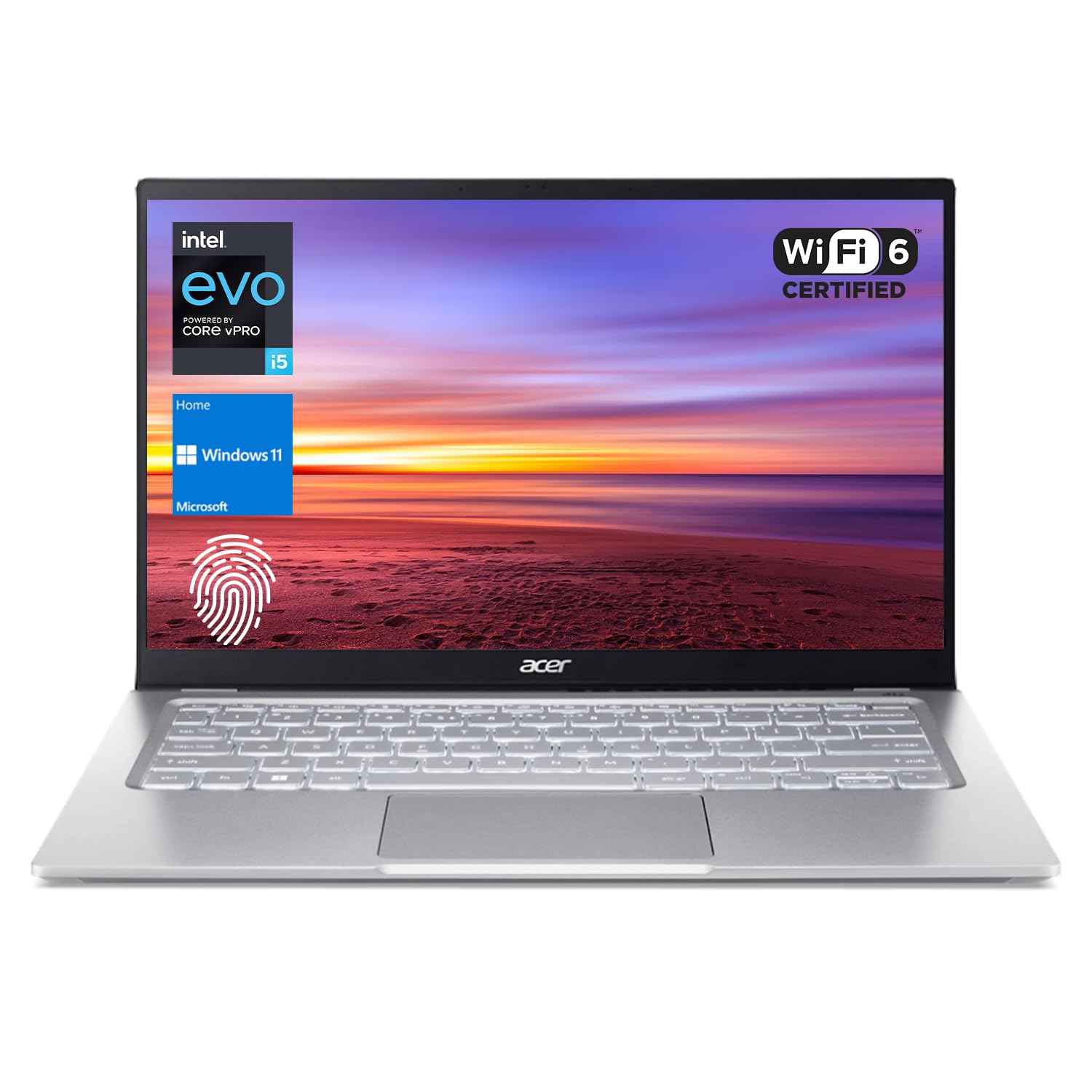 acer Swift 3 Intel Evo Ultra Thin & Light Laptop, 14" FHD Display, Intel Core i5-1240P Processor, 16GB RAM, 512GB PCIe SSD, Webcam, Thunderbolts, FP Reader, Backlit KB, Wi-Fi 6, Windows 11 Home