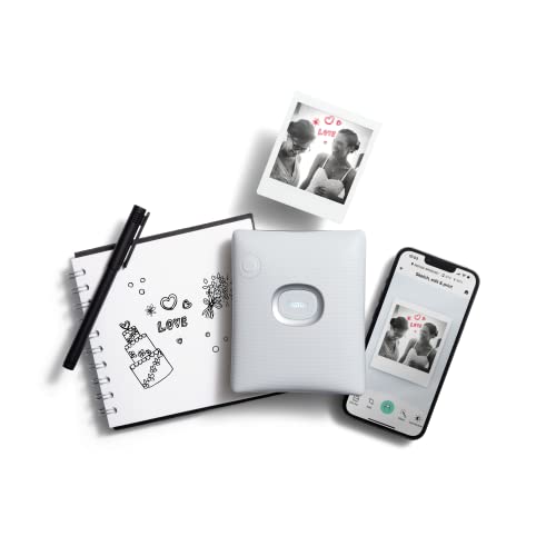 Fujifilm Instax Square Link Smartphone Printer- Ash White