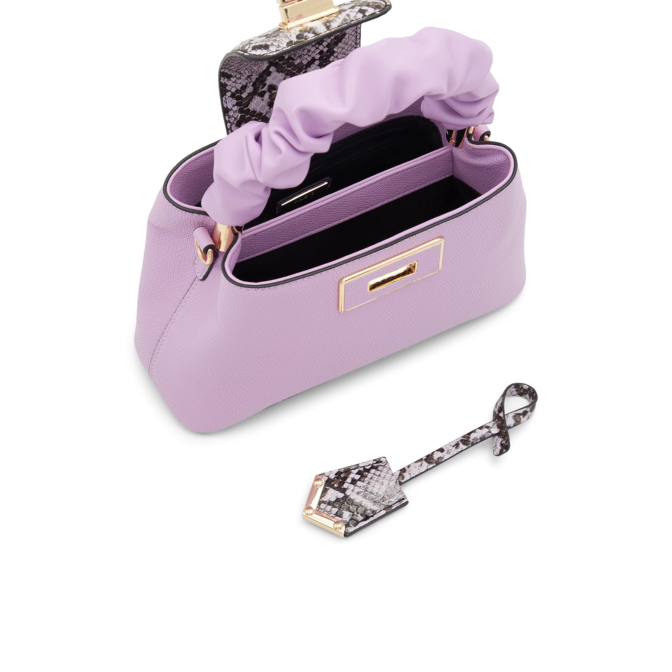 ALDO Women's Snakie Top Handle Bag, Bright Purple