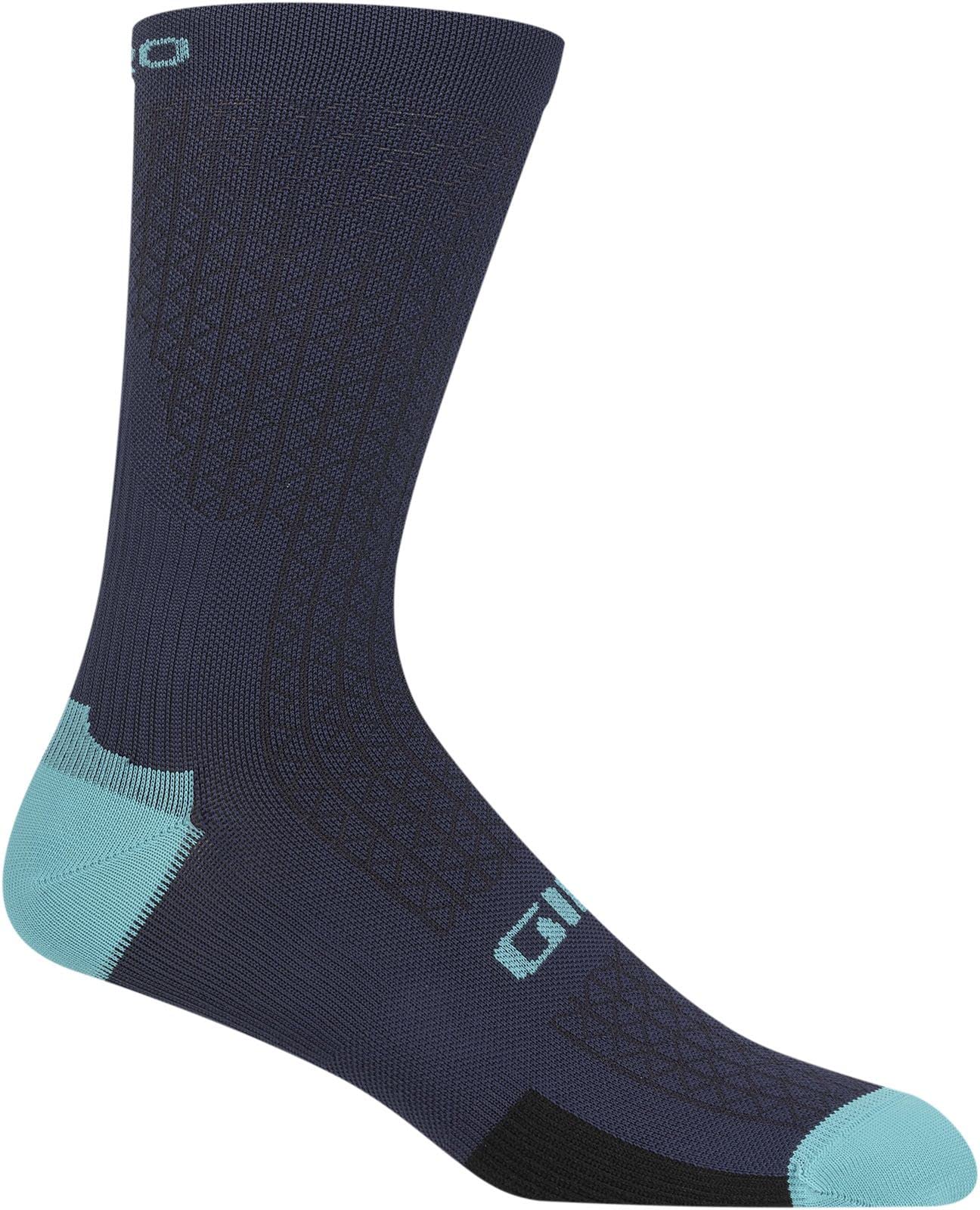 Giro HRC Team Cycling Socks - Men's Phantom Blue/Screaming Teal (2022) Large