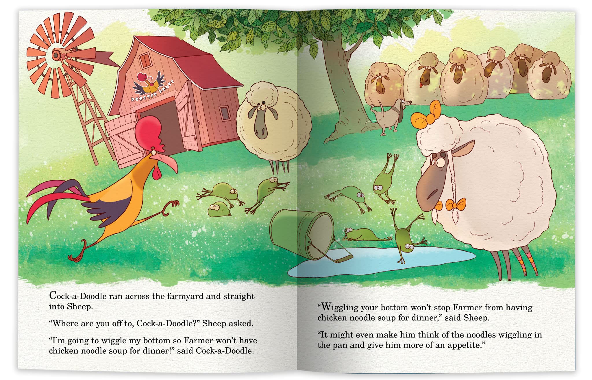 Cock-a-Doodle Chicken Noodle - Childrenās Book for Ages 4-9, A Barnyard Adventure about Learning to Have Kindness and Self-Compassion for Others, Standing Up to Bullying, & Developing Humility