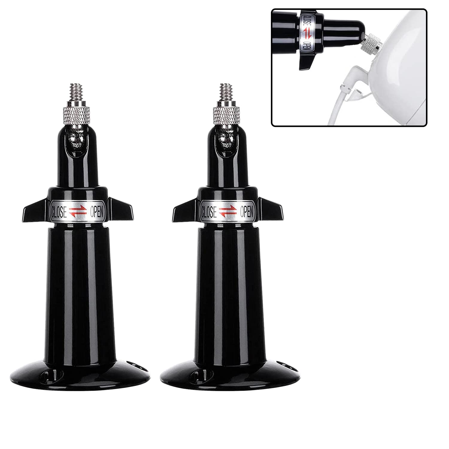 Haoyou Mount Mounting Bracket Adjustable Mount Outdoor Indoor Equipped for Arlo Arlo Essential Arlo Pro Arlo Go Arlo Pro 2/pro 3/Arlo Ultra 2 (2 Pack Black)